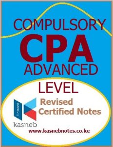 CPA notes Advanced Level#8211; KASNEB NOTES